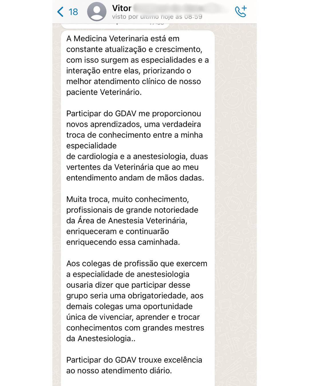 GDAV - Grupo de desenvolvimento em anestesiologia veterinária